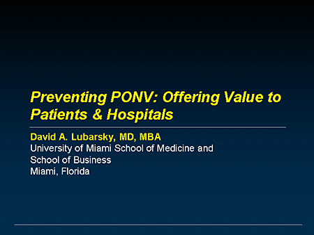 PONV Management: Tackling the Practical Issues