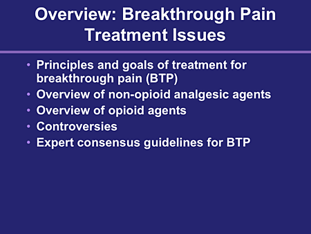 The Scope of Breakthrough Pain in Clinical Practice