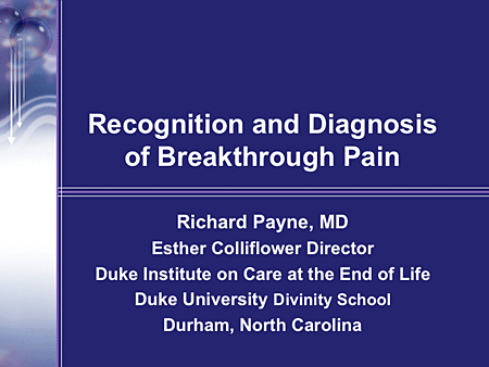 The Scope of Breakthrough Pain in Clinical Practice