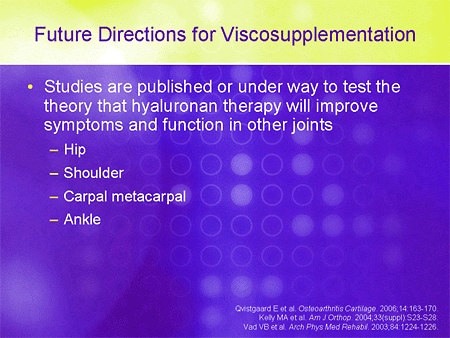 Integrating Viscosupplementation Into a Comprehensive Osteoarthritis Treatm