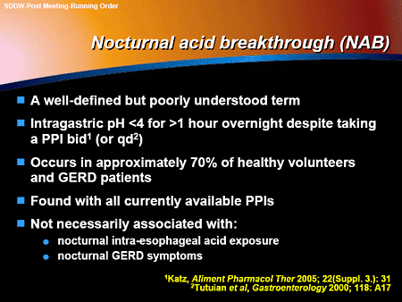 Nocturnal Gastroesophageal Reflux Disease