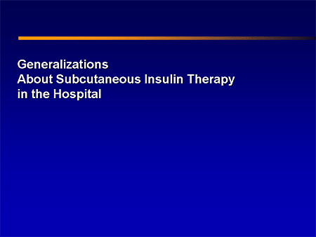 Inpatient Insulin Therapy: Benefits and Strategies for Glycemic Control