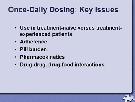Once-Daily Protease Inhibitor Regimens