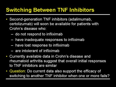 Refining the Role of TNF Antagonists for Crohn's Disease