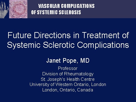 Vascular Complications of Systemic Sclerosis