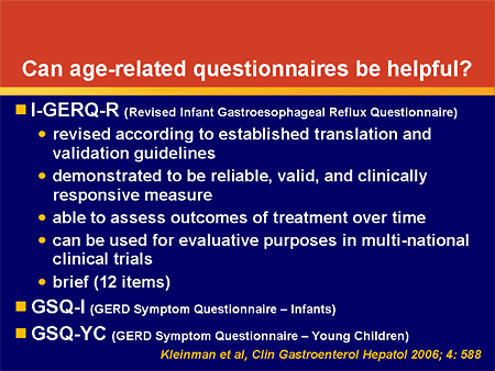 Clinical Inquiries in Pediatric Acid-related Disorders