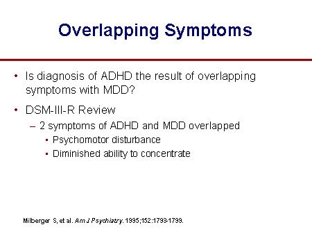 Depression and Comorbid ADHD