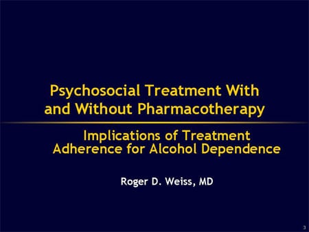 Psychosocial Treatment With and Without Pharmacotherapy: Implications ...