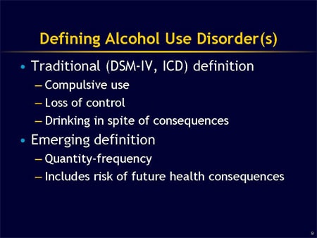 Epidemiology and Diagnosis of Alcohol Use Disorders