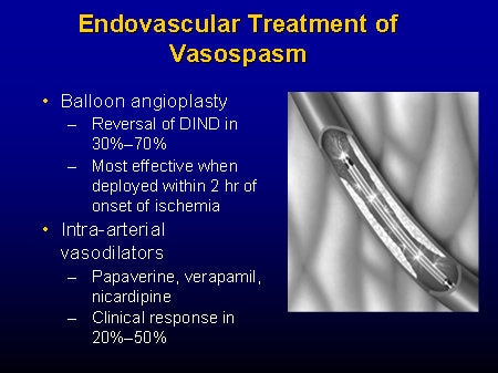 Prevention and Treatment of Vasospasm in Stroke and Subarachnoid Hemorrhage -- Improving Outcomes