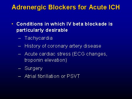 Debate: Blood Pressure Management in the Setting of Intracerebral Hemorrhage