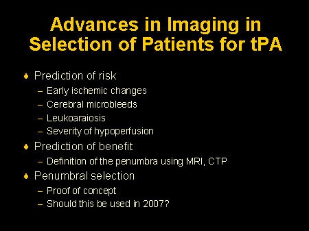 Applying Advances in Brain Imaging in Diagnosing Stroke Selection for ...