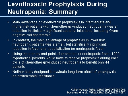 NCCN Prevention and Treatment of Cancer-Related Infections Guidelines ...