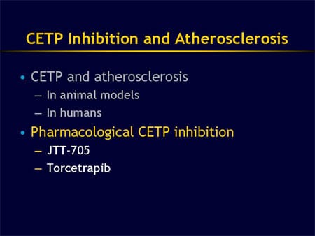 Slide 19. CETP Inhibition and Atherosclerosis