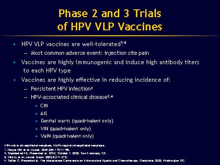 HPV Vaccine Update: Efficacy and Potential Population Impact (Slides ...
