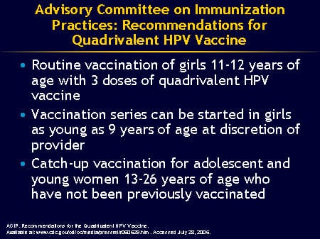 HPV Vaccine Update: Efficacy and Potential Population Impact (Slides ...