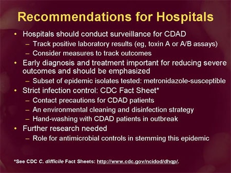 The Changing Epidemiology of Clostridium difficile and Identification ...