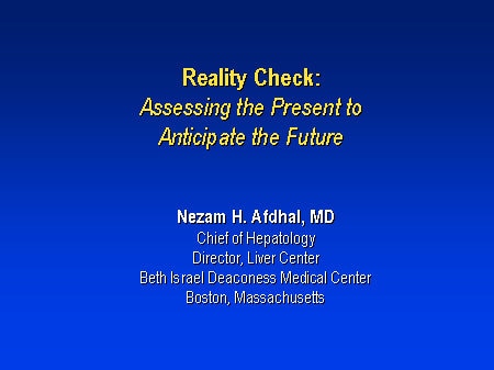 Reality Check: Assessing the Present to Anticipate the Future (Slides ...