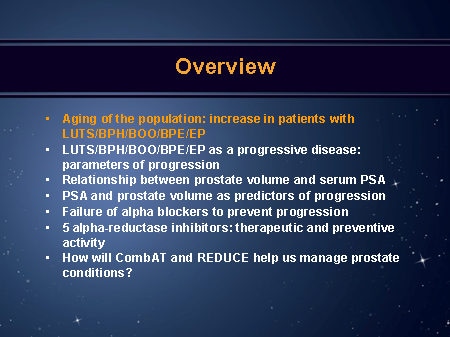 Male LUTS, BPH, BOO, BPE/EP Update 2007 (Slides with Transcript)