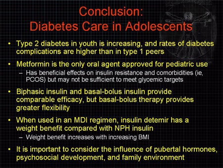 Diabetes Care in Adolescents (Slides with Transcript)