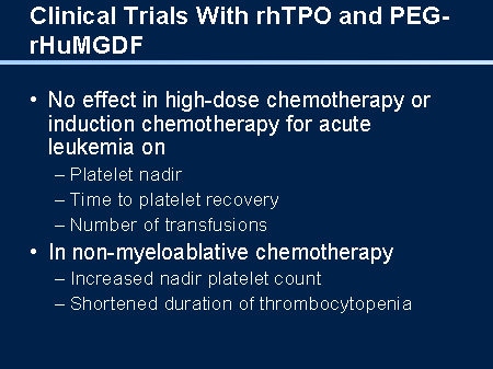 Blood Products and Growth Factors in the Treatment of Thrombocytopenia ...