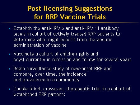 Recurrent Respiratory Papillomatosis: High-Risk Consequences of Low ...