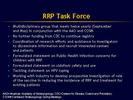 Recurrent Respiratory Papillomatosis: High-Risk Consequences of Low ...
