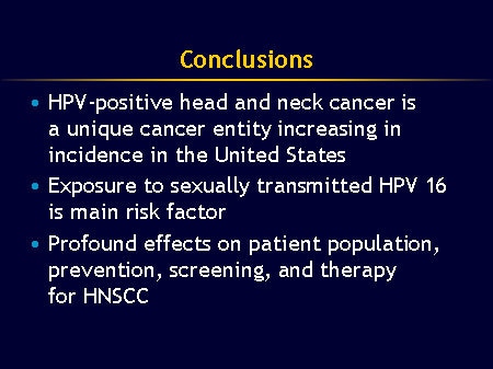 HPV-Related Head and Neck Cancers (Slides With Transcript)