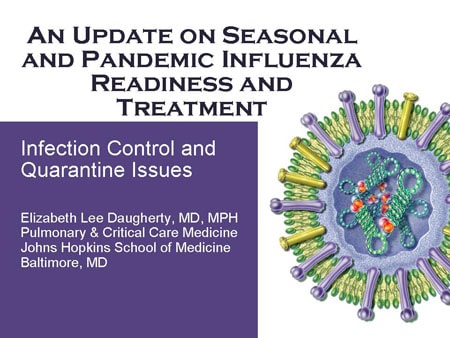 Infection Control and Quarantine Issues (Slides With Transcript)