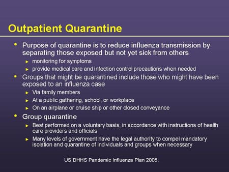 Infection Control and Quarantine Issues (Slides With Transcript)