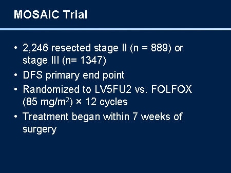 Adjuvant Therapy for Locoregional Colon Cancer (Slides With Transcript)