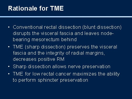 Surgical Approaches to Rectal Cancers (Slides With Transcript)