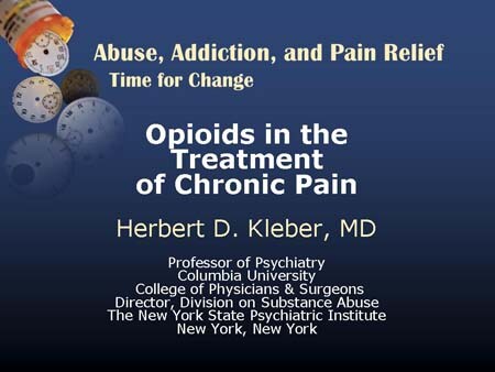 Archived: Abuse, Addiction, and Pain Relief: Time for Change (Slides ...