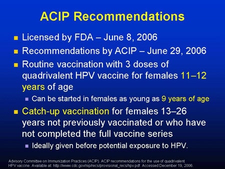 Future is Now-Understanding HPV Vaccine Guidelines (Slides With Transcript)