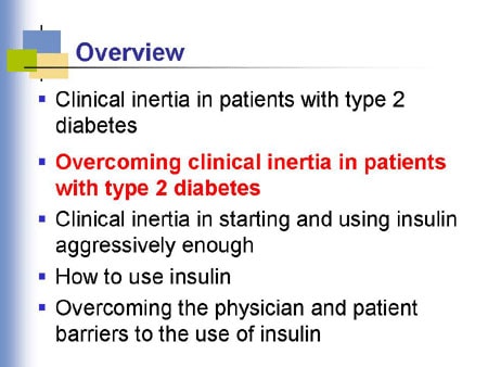 The Problem of Clinical Inertia in the Care of Patients With Type 2 ...