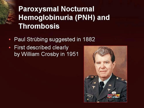 Paroxysmal Nocturnal Hemoglobinuria and Thrombosis (Slides With Transcript)