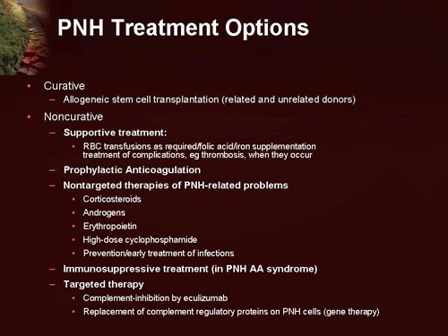 Paroxysmal Nocturnal Hemoglobinuria: Optimizing Outcomes (Slide/Transcript)