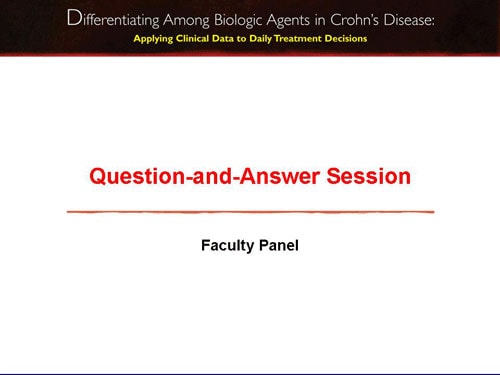 Question-and-Answer Session (Slides With Transcript)