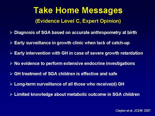 The Treatment of Growth Failure in SGA Children (Slides With Transcript)