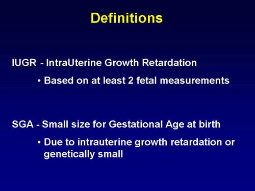 The Treatment of Growth Failure in SGA Children (Slides With Transcript)