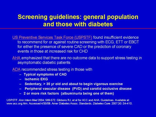 Coronary Heart Disease: Screening and Therapy (Slides With Transcript)