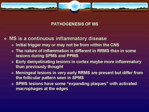 Pathogenesis of MS (Slides With Transcript)