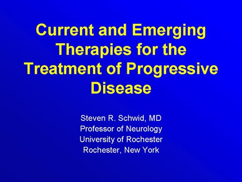 Current and Emerging Therapies for the Treatment of Progressive MS