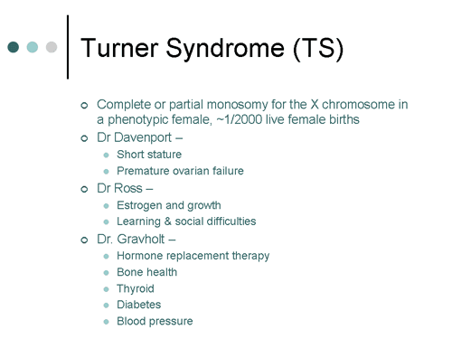 Critical New Issues in the Care of Turner Syndrome (Slides With Transcript)