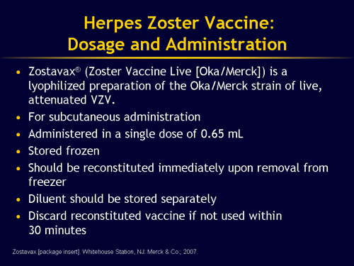 Understanding Herpes Zoster and the Herpes Zoster Vaccine (Slides With ...