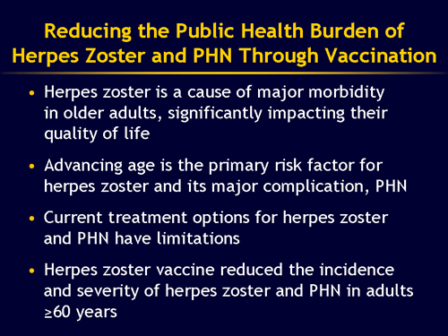 Understanding Herpes Zoster and the Herpes Zoster Vaccine (Slides With ...