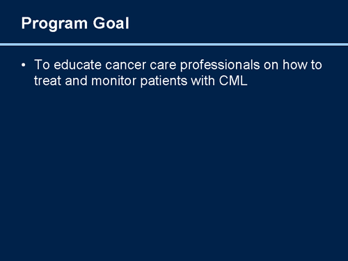 Treating and Monitoring Patients With CML (Slides With Transcript)