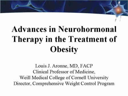 Advances in Neurohormonal Therapy in the Treatment of Obesity (Slides ...
