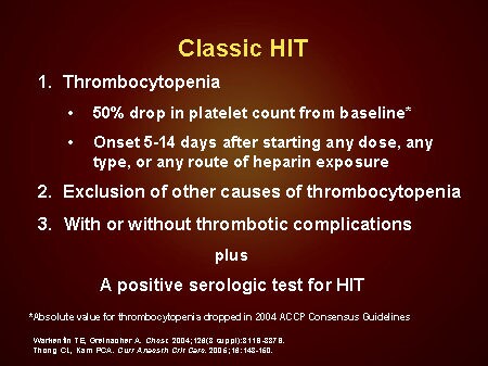 The Pharmacist's Role in Assessing Risk for VTE and HIT (Slides With ...
