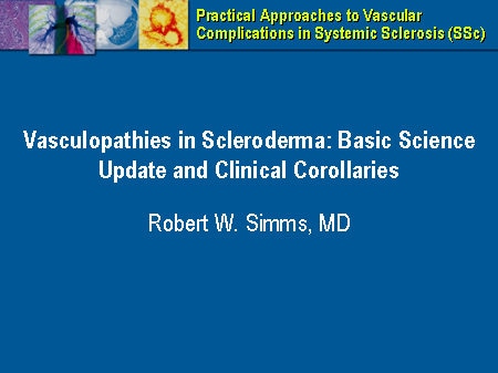 Vasculopathies in Scleroderma: Basic Science Update and Clinical ...